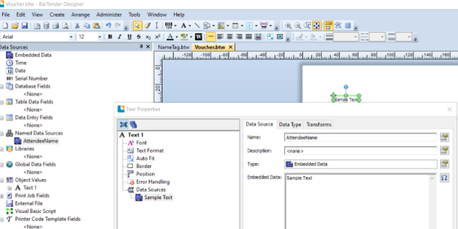 How To Reuse Input Data When Printing Multiple Bartender Documents With Process Builder